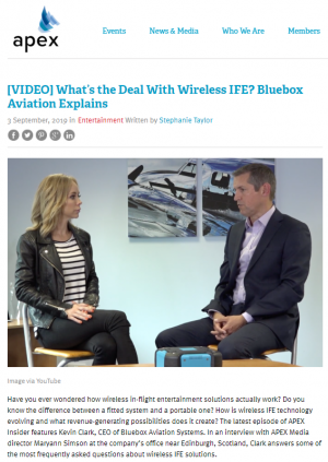 In the News: “What’s the Deal With Wireless IFE? Bluebox Aviation ...